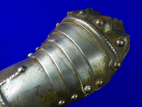 Antique Old 16-17 Century Pair of Armored Armor Fingered Gauntlets Gau ...