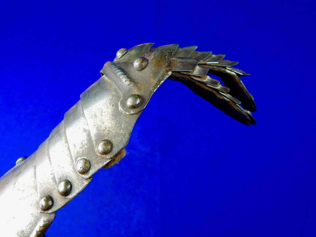 Antique Old 16-17 Century Pair of Armored Armor Fingered Gauntlets Gau ...