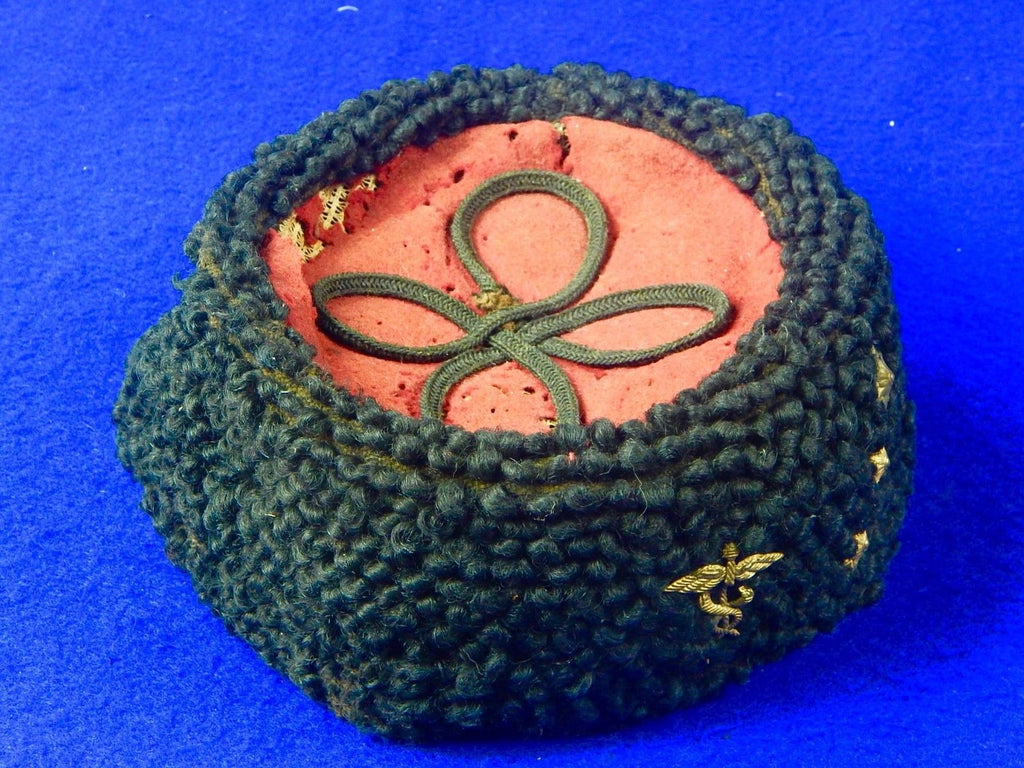 Antique Old 19 Century German Germany Austrian French Hussar Hat Forag ...