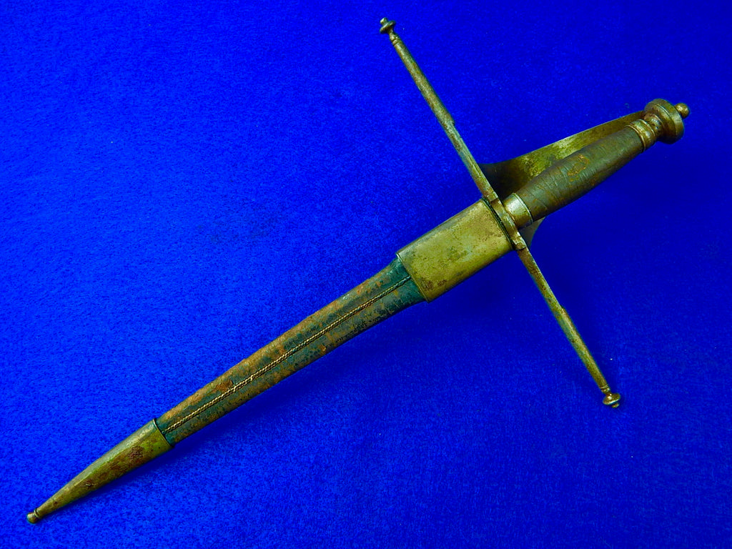 Antique Spanish Spain Toledo 19 Century Left Hand Dagger Knife with Sc ...
