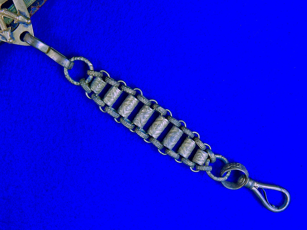 Antique US 19 Century Fraternal Masonic Sword Belt with Hangers Hanger ...
