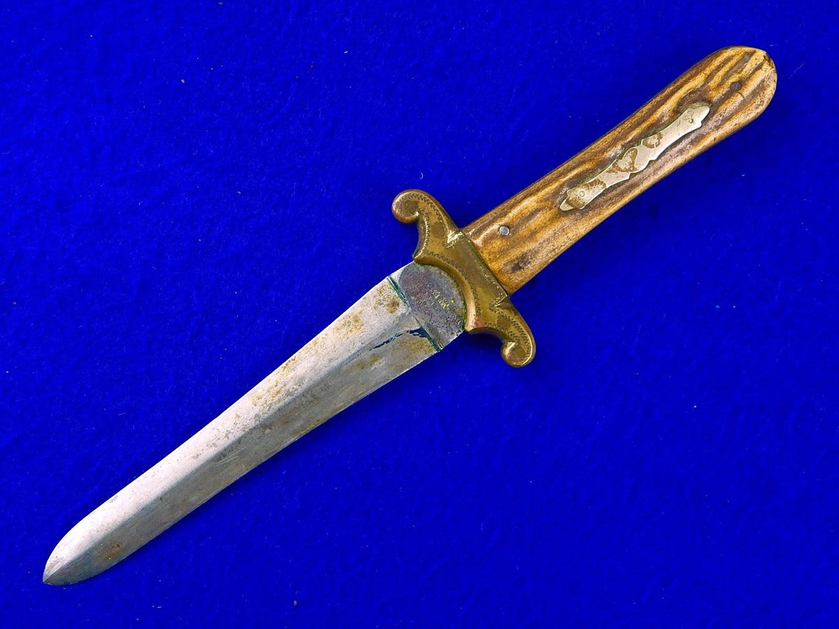 Antique Old US British English Sheffield Made 19 Century Dagger Fighti ...