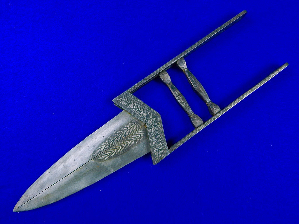 Antique Vintage Old India Indian Scissors Katar Dagger Fighting Knife ...