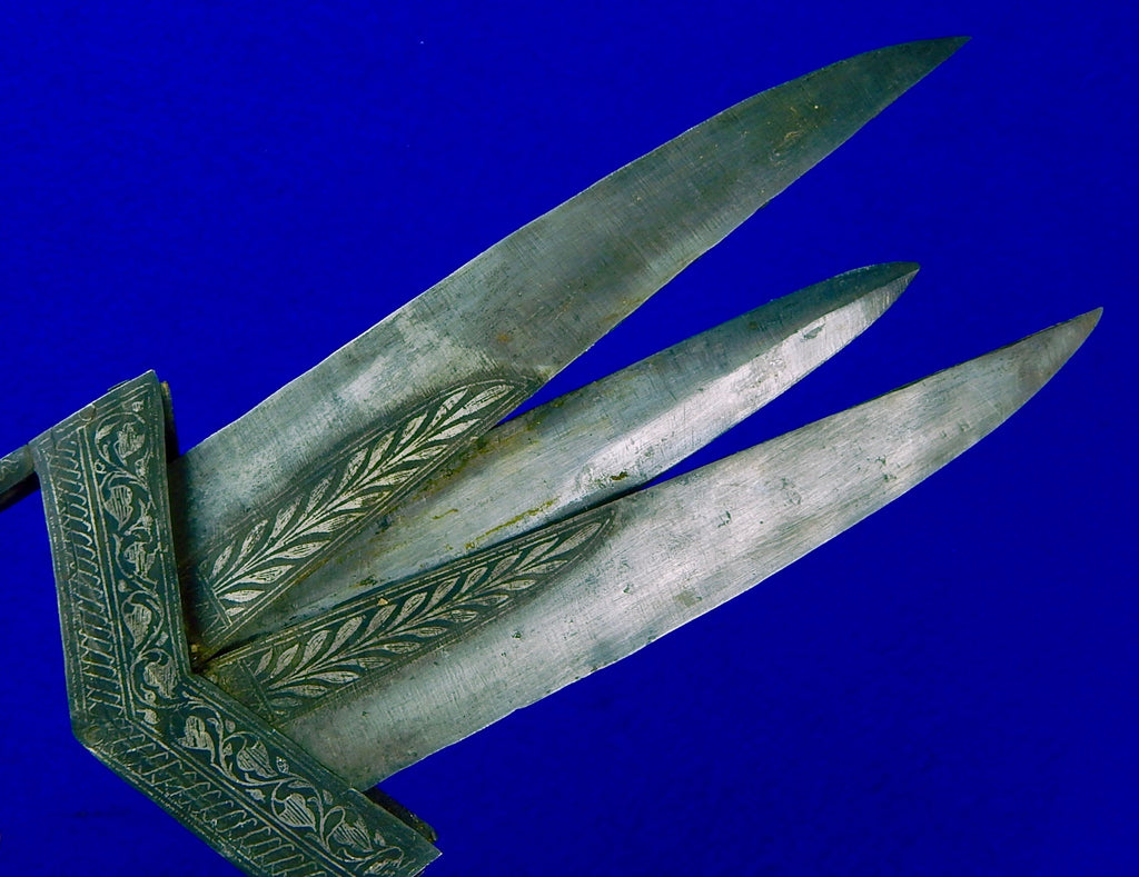 Antique Vintage Old India Indian Scissors Katar Dagger Fighting Knife ...