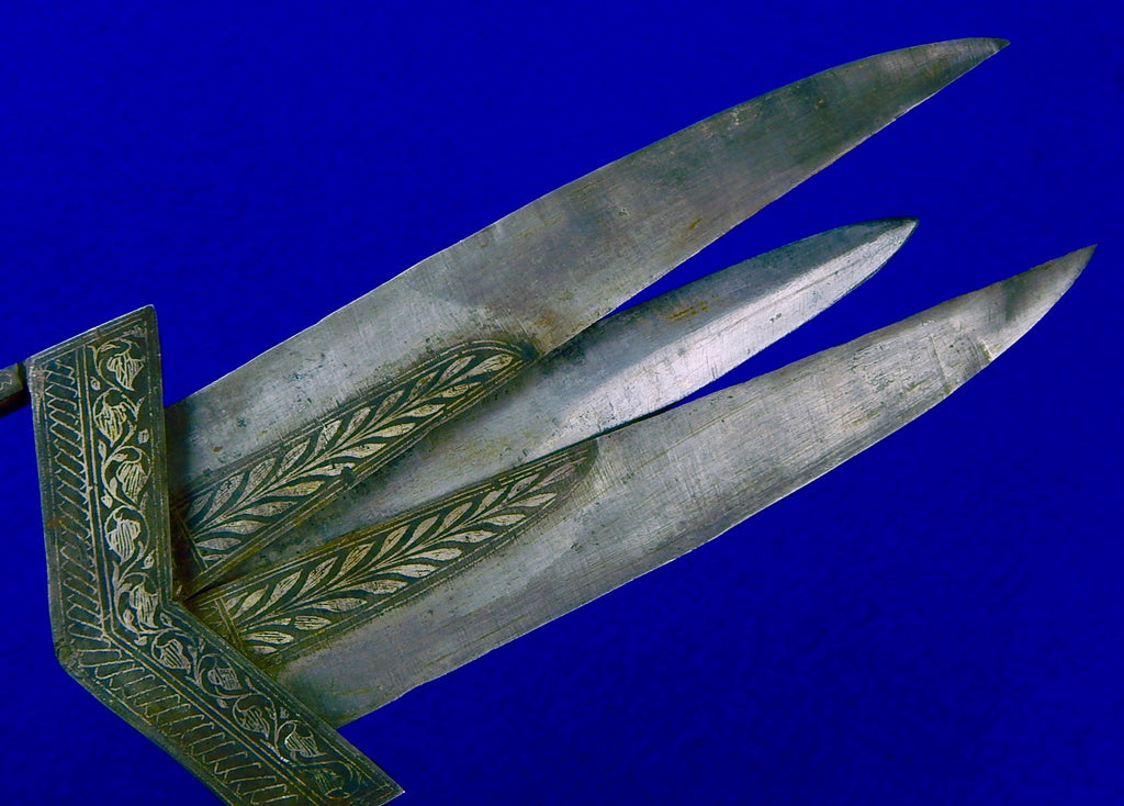 Antique Vintage Old India Indian Scissors Katar Dagger Fighting Knife ...