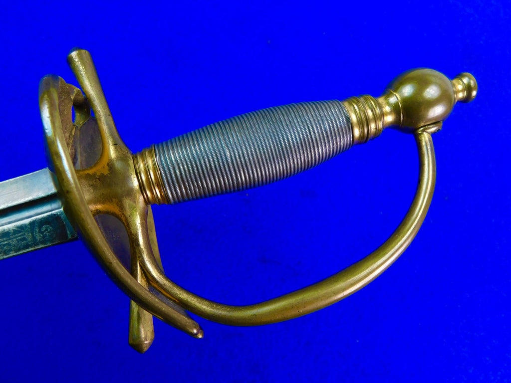 British English 19 Century Model 1796 Engraved Officer's Sword w/ Scab ...