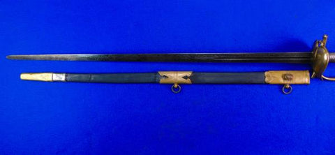 British English 19 Century Model 1796 Engraved Officer's Sword w/ Scab ...