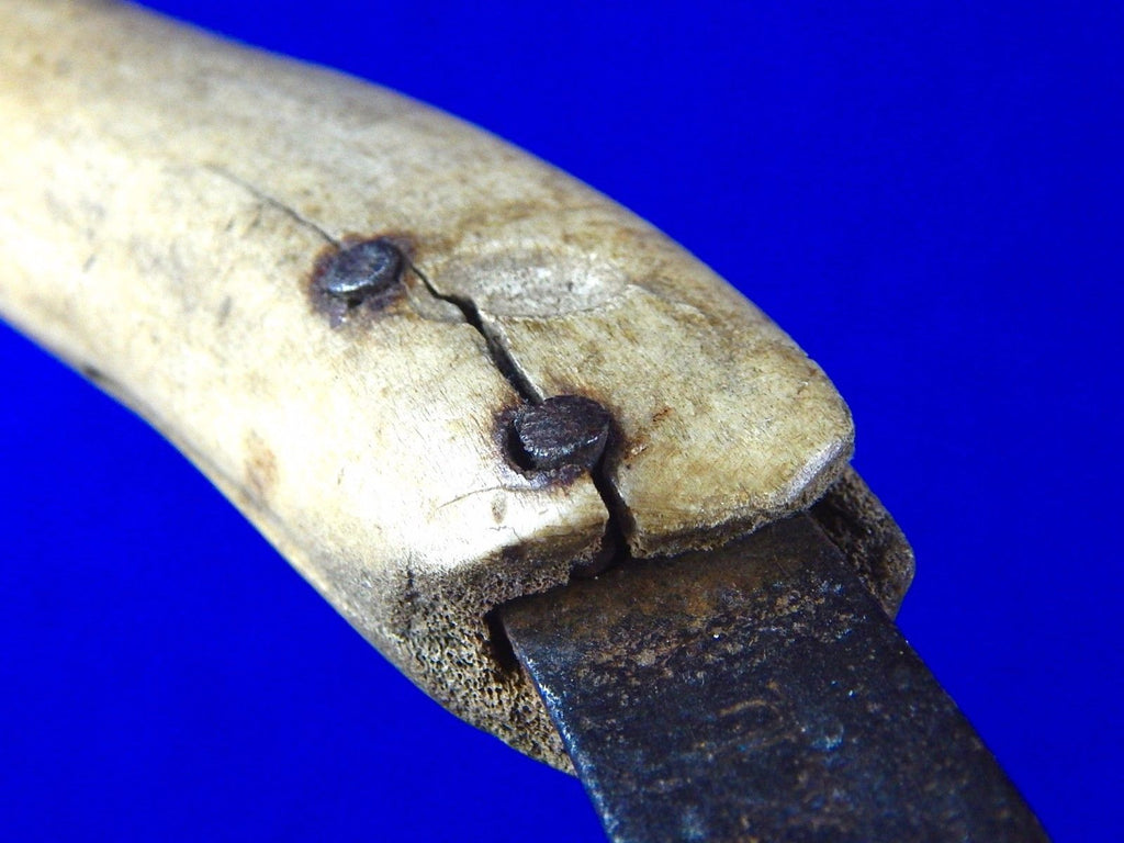 British English England Antique Old 19 Century Hand Made Hoof Stag Kni ...