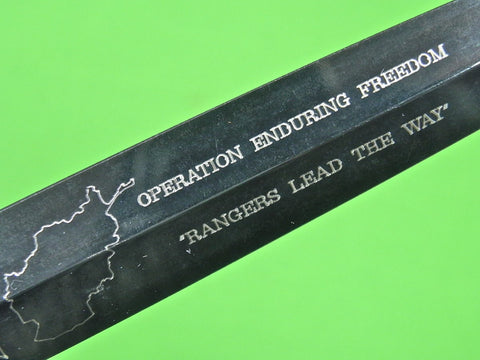 British FAIRBAIRN SYKES US Operation Enduring Freedom Commemorative Kn ...