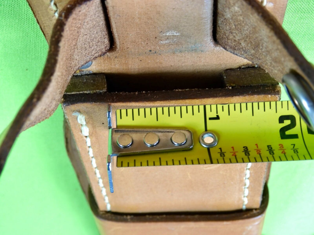 Buck Custom Shop Leather Sheath Scabbard for Model 120 Hunting Fightin ...