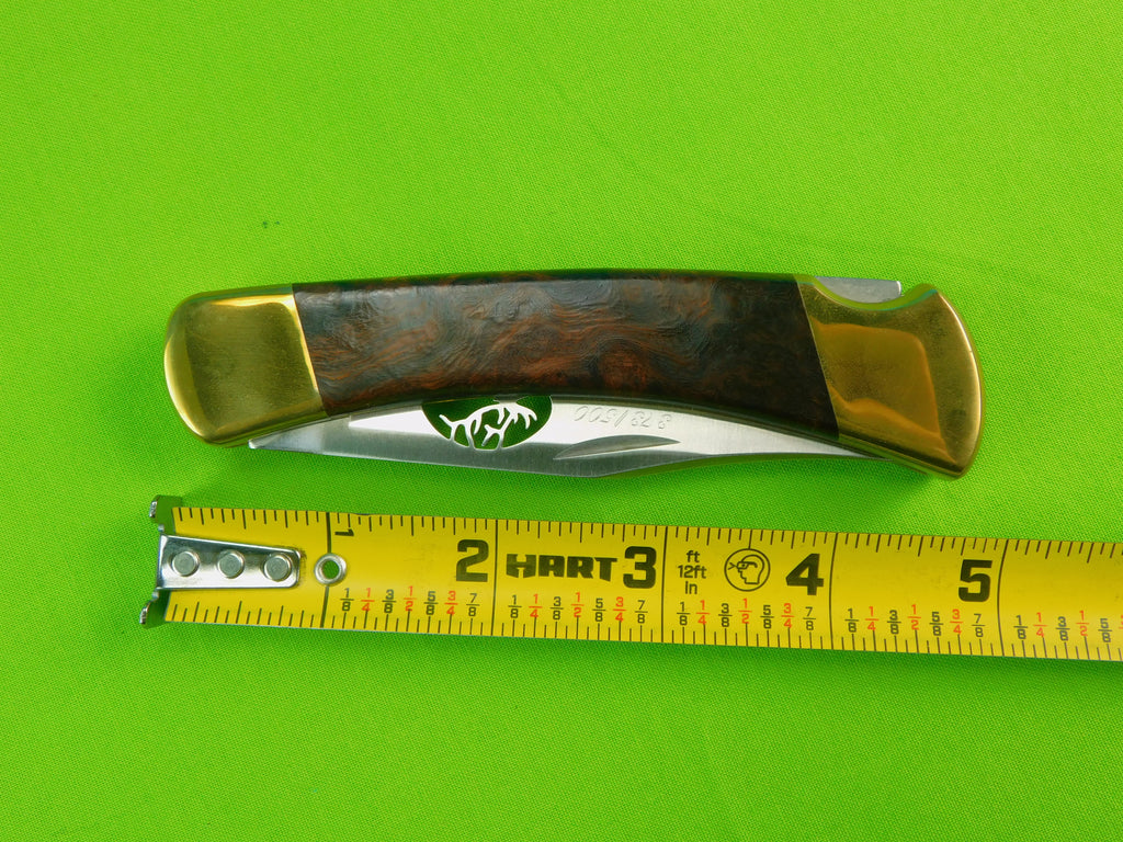 US 2004 Buck Custom Shop 110 Cabela's Limited Hunting Lock Back Foldin ...
