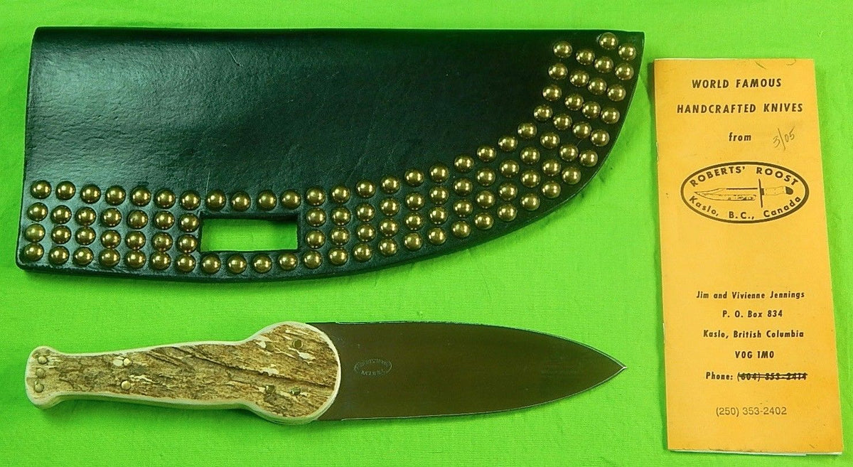 Canadian Canada Custom Hand Made by Jim Jennings Hunting Knife & Sheat ...