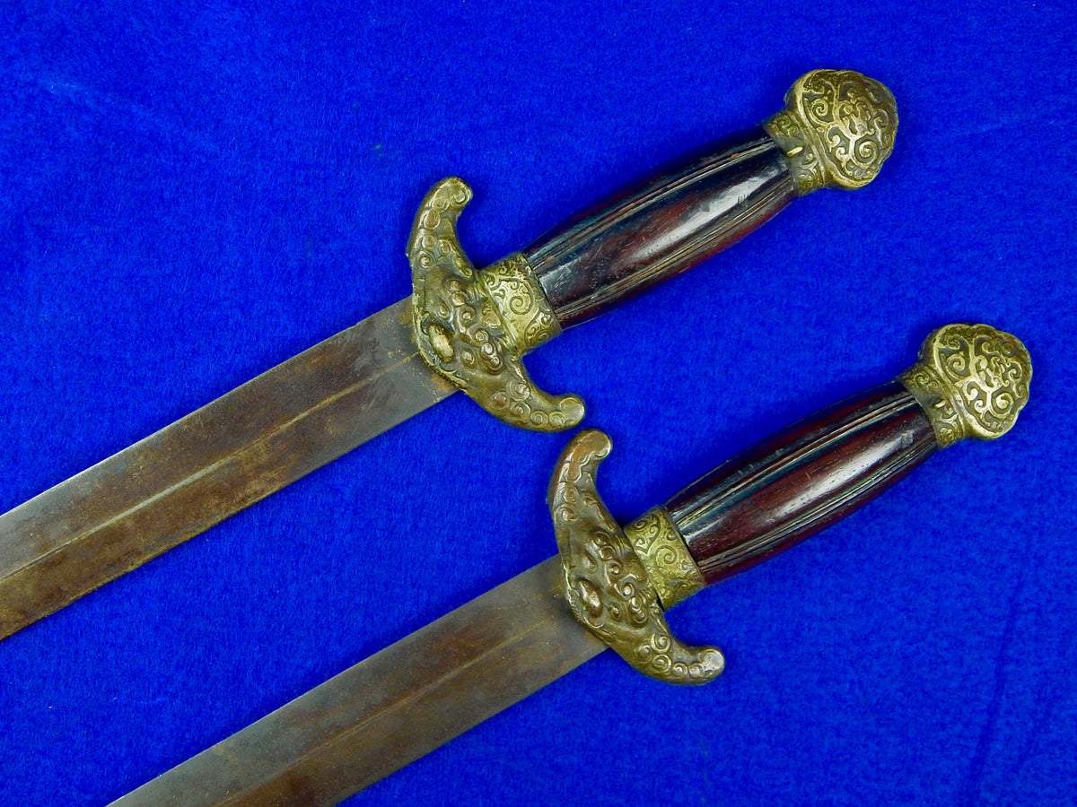 Chinese China Antique Old 19 Century Double Sword Set – ANTIQUE ...