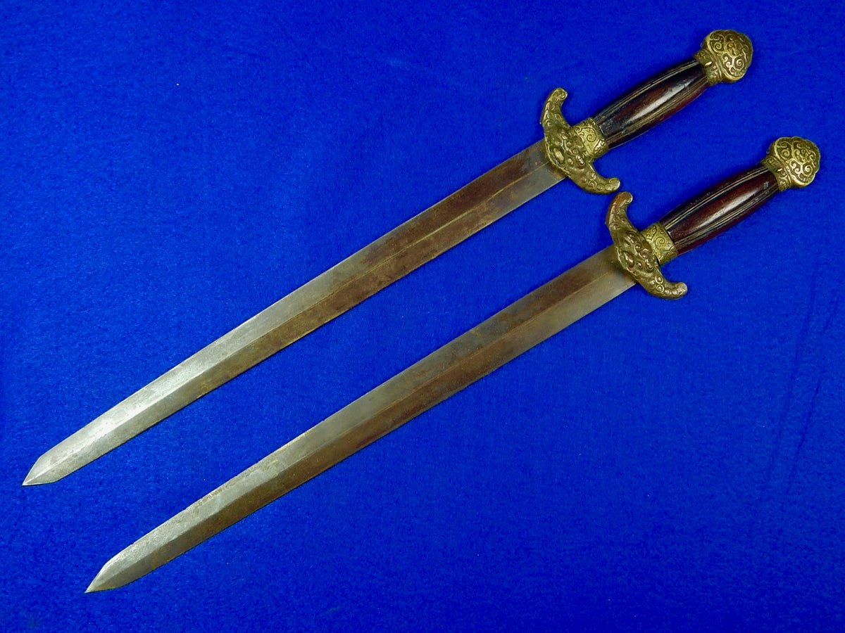 Chinese China Antique Old 19 Century Double Sword Set – ANTIQUE ...