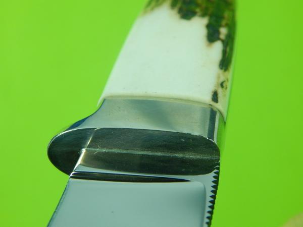 Custom Made Handmade Bob Schultz Stag Handle Hunting Knife – ANTIQUE ...