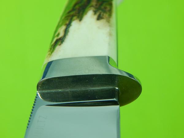 Custom Made Handmade Bob Schultz Stag Handle Hunting Knife – ANTIQUE ...