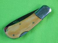 Vintage 1979 Custom Hand Made DAVID HOWIE Lock Back Folding Pocket Kni ...