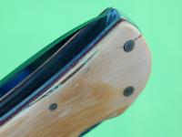 Vintage 1979 Custom Hand Made DAVID HOWIE Lock Back Folding Pocket Kni ...