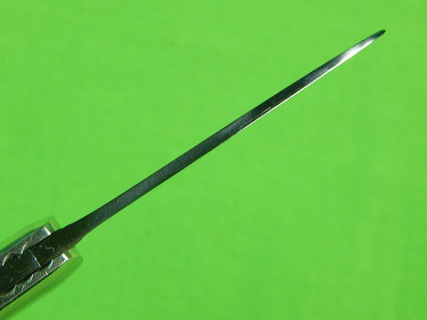 Vintage 1979 Custom Hand Made DAVID HOWIE Lock Back Folding Pocket Kni ...