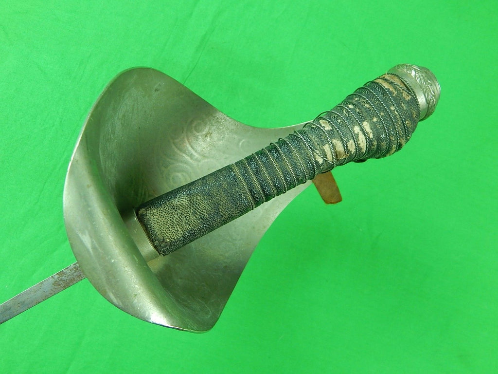 British English WW1 WWI Model 1912 Cavalry Officer's Engraved Sword w ...