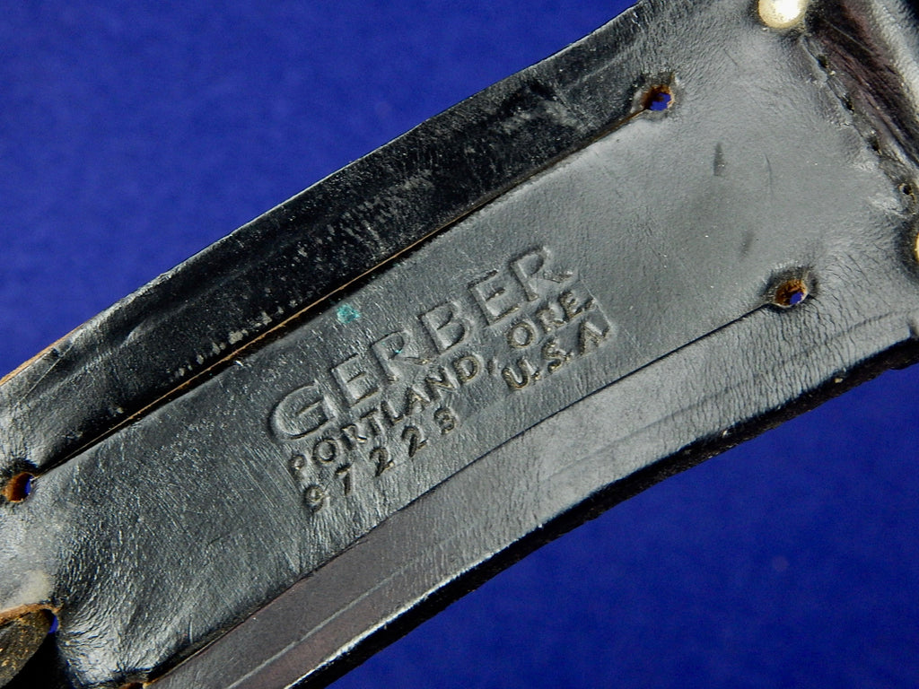 US GERBER 1979 MK2 MKII Combat Commando Fighting Knife w/ Sheath # 077 ...