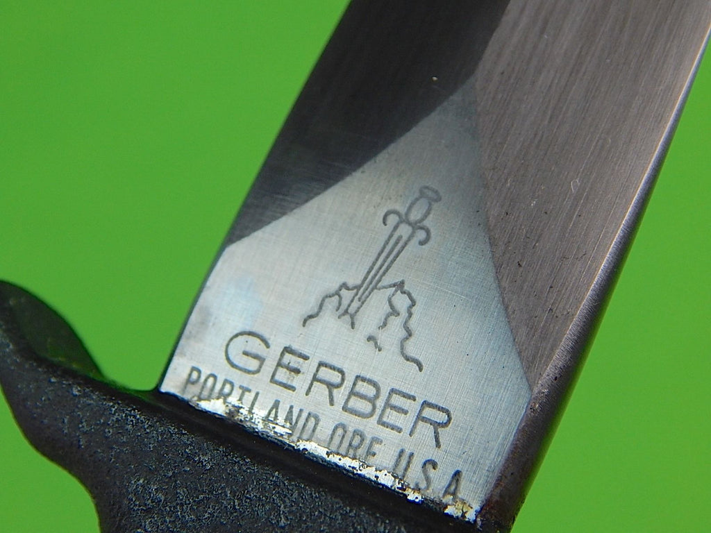 RARE US 1978 GERBER MK2 Commando Fighting Knife ERROR # LOGO DIES BREA ...