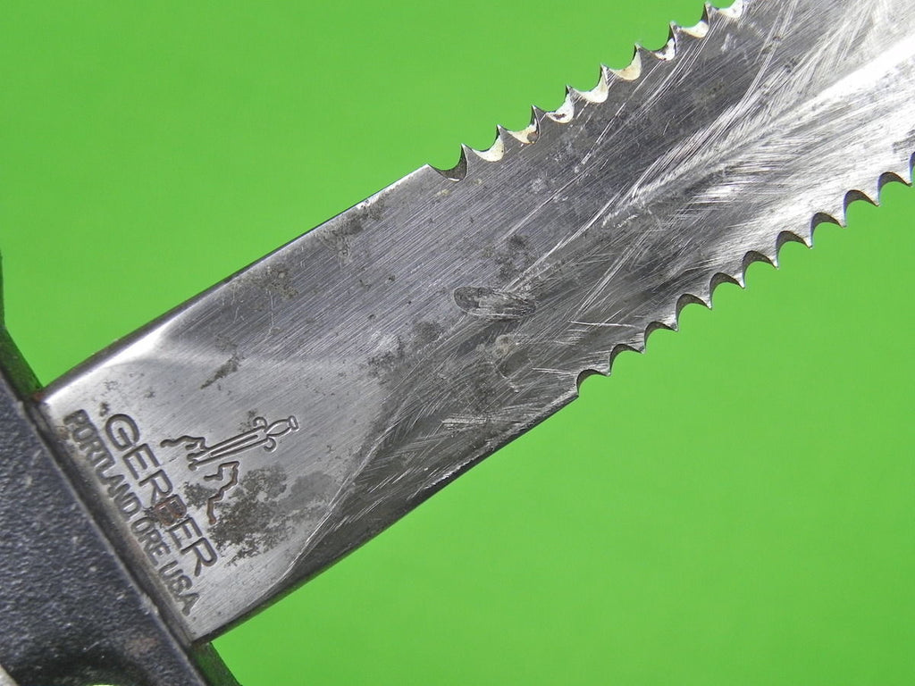 Vintage US GERBER MK2 Commando Fighting Knife & Sheath # 052956 ...