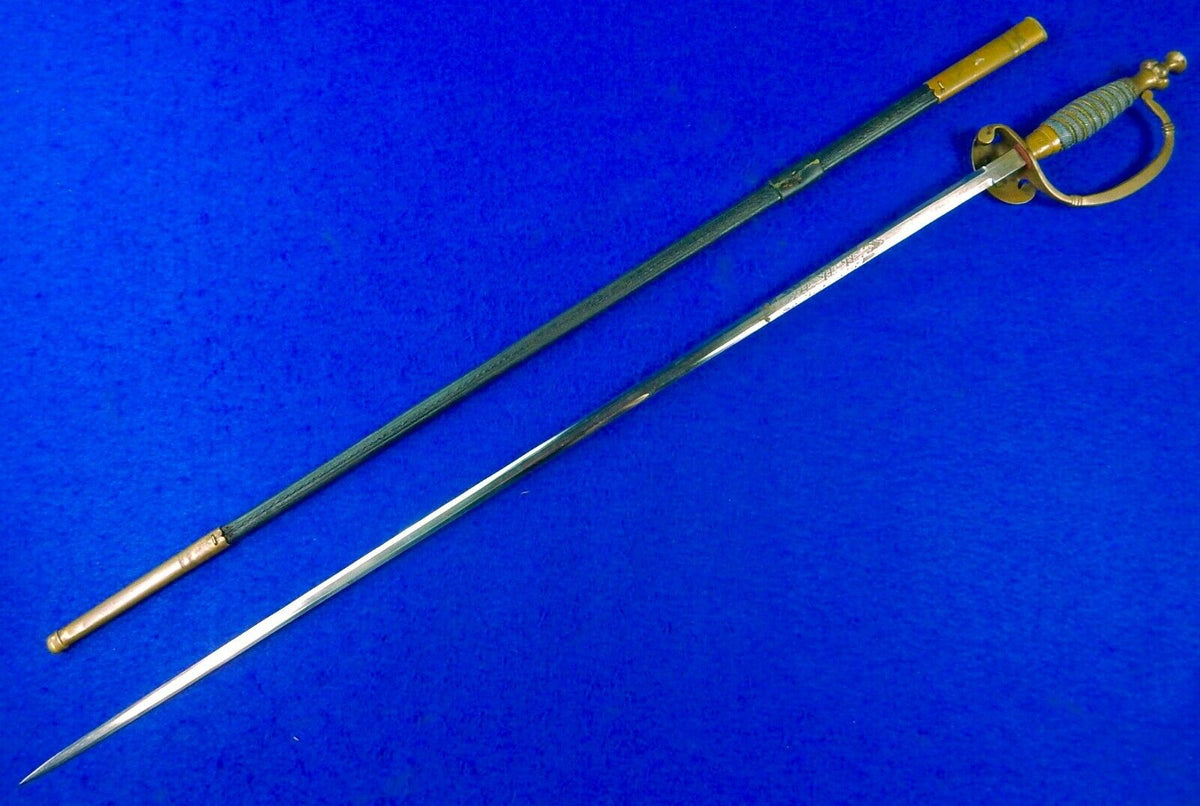 Antique German Germany Bavaria Bavarian WW1 Engraved Court Sword w/ Sc ...