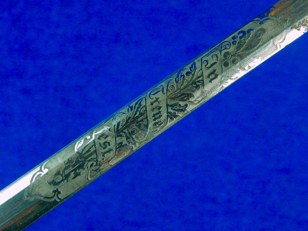 Antique German Germany Bavaria Bavarian WW1 Engraved Court Sword w/ Sc ...