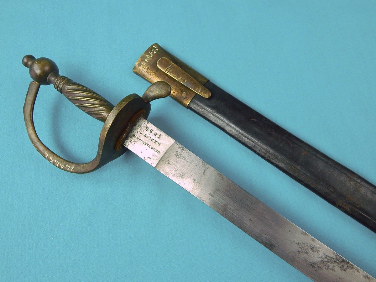 Antique German Germany Hugo Baruch Berlin WW1 Period Short Sword w/ Sc ...