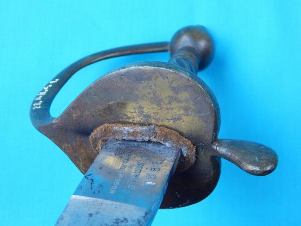 Antique German Germany Hugo Baruch Berlin WW1 Period Short Sword w/ Sc ...