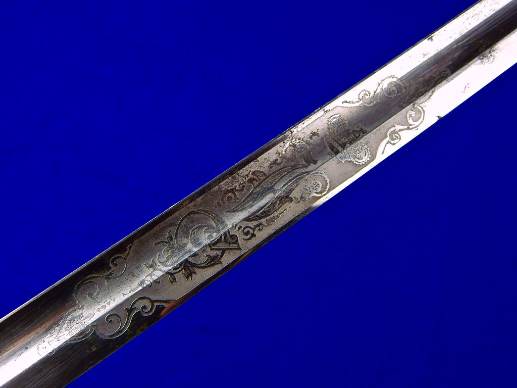 German Germany WW1 Engraved Officer's Sword with Scabbard – ANTIQUE ...