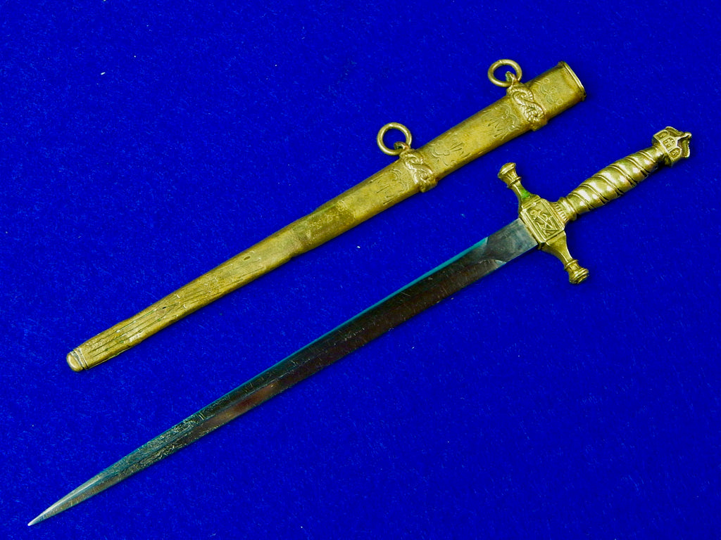 German Germany WW1 Miniature Mini Navy Dagger Knife w/ Scabbard ...