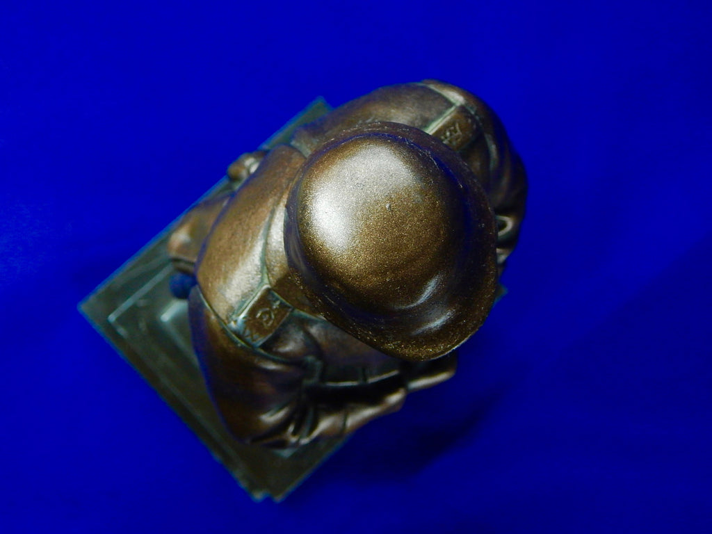 German Germany WW1 Soldier Presentation Signed Figurine Statue Art Scu ...
