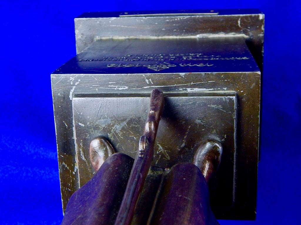 German Germany WW1 Soldier Presentation Signed Figurine Statue Art Scu ...