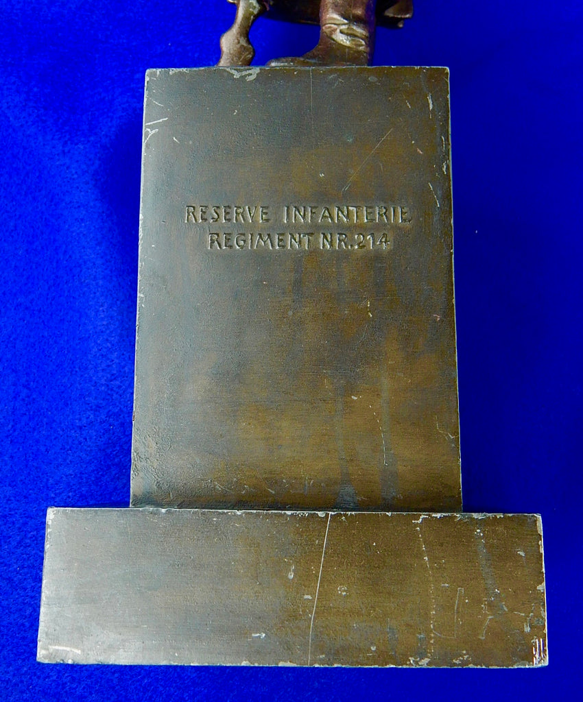 German Germany WW1 Soldier Presentation Signed Figurine Statue Art Scu ...