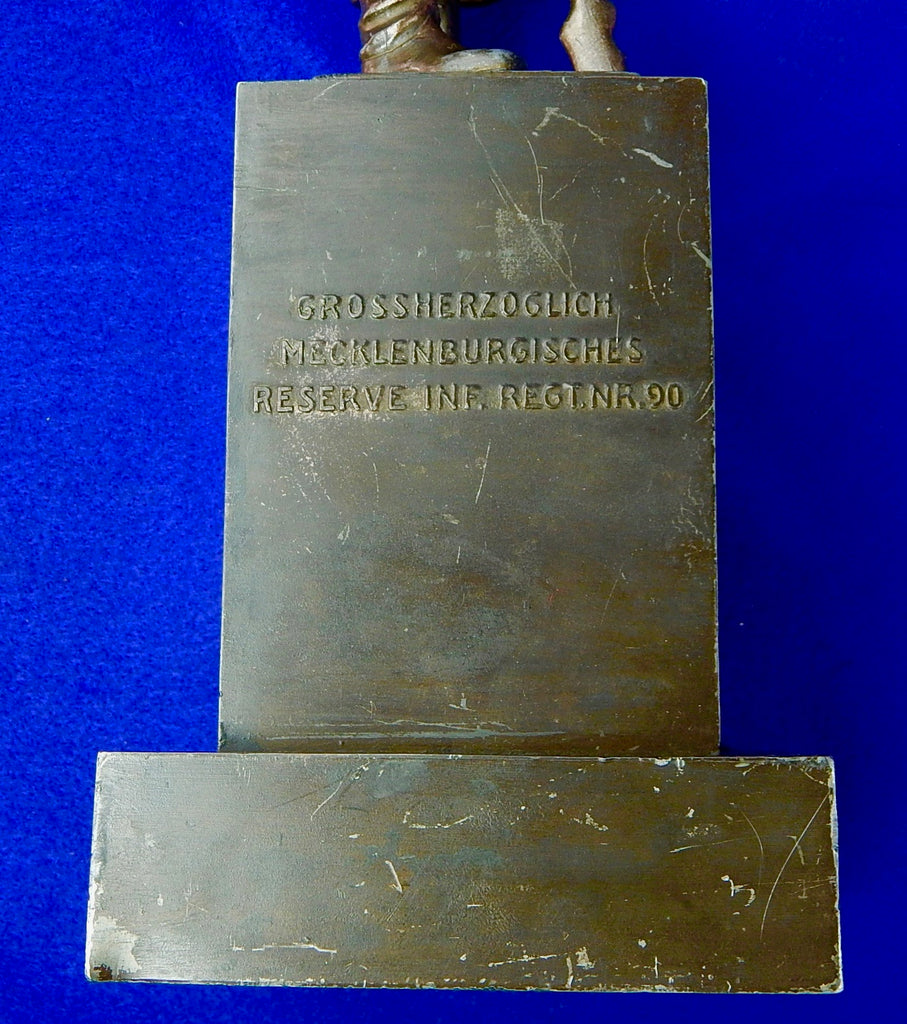 German Germany WW1 Soldier Presentation Signed Figurine Statue Art Scu ...