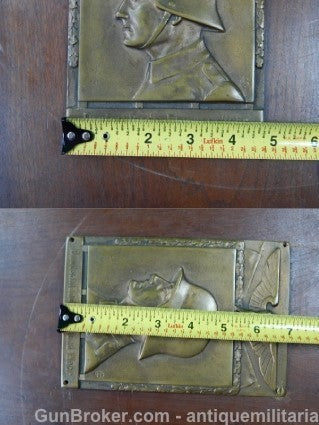 German Germany WW2 Bronze Soldier Wall Plaque – ANTIQUE & MILITARY FROM ...