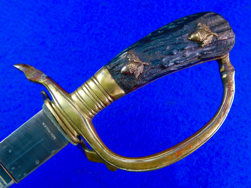 German Germany WW2 Engraved Hunting Dagger Knife w/ Scabbard – ANTIQUE ...