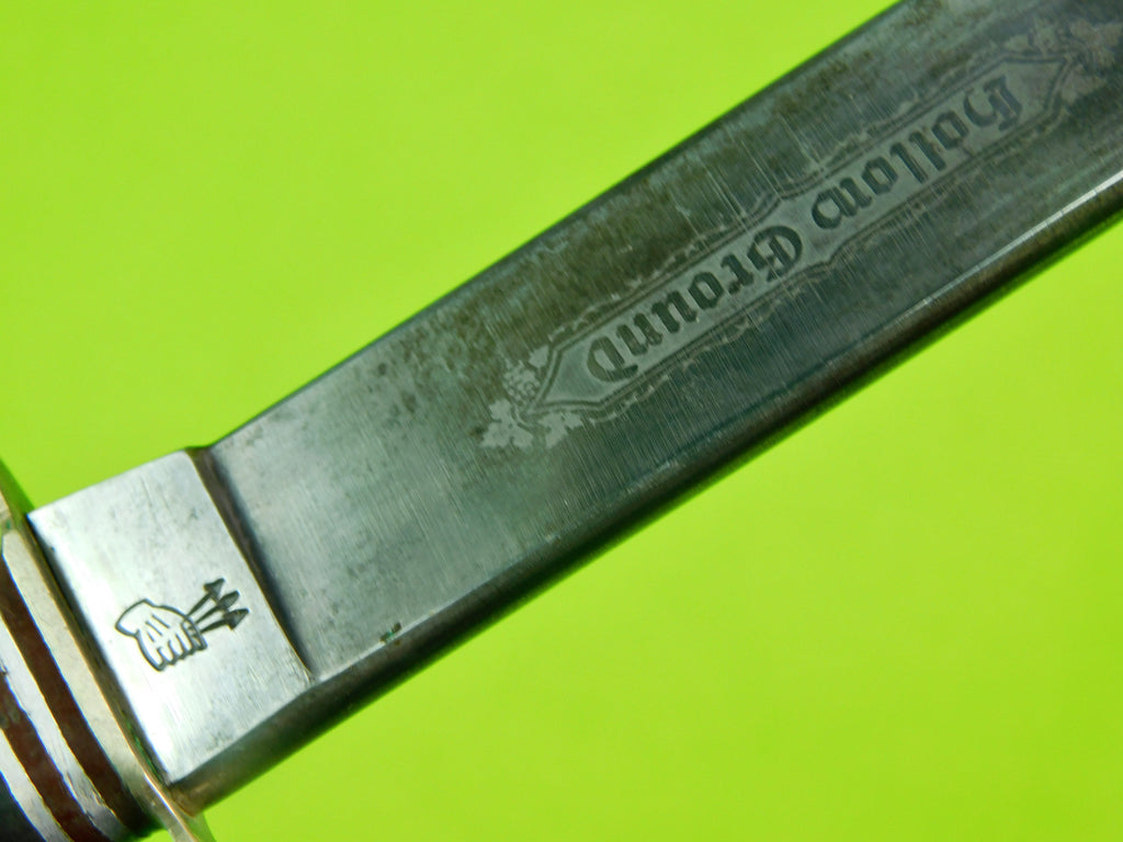 Antique Germany German Solingen Hollow Ground 3 Arrows in Hand Knife w ...