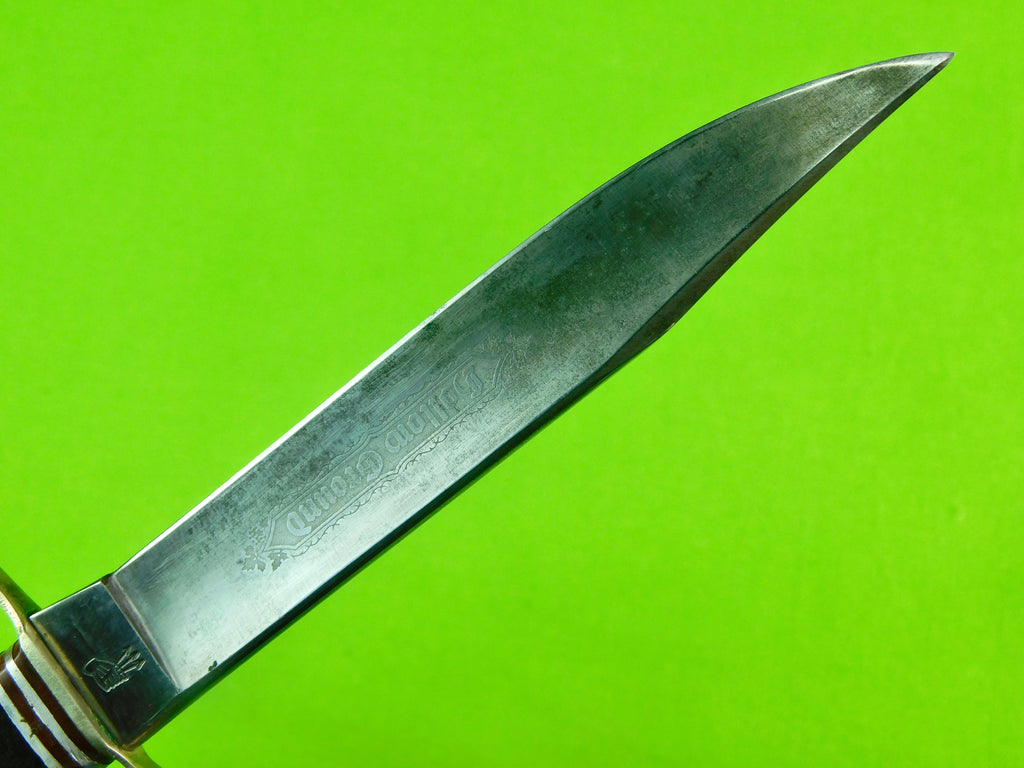 Antique Germany German Solingen Hollow Ground 3 Arrows in Hand Knife w ...