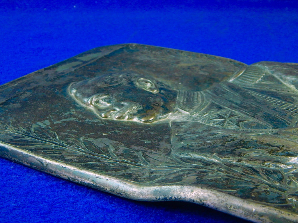 Antique German Germany WW1 Kaiser Wilhelm II Large Silver Plated Wall ...