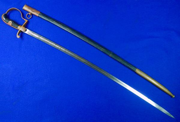 RARE German Germany Antique WW1 Miners Engraved Sword w/ Scabbard ...