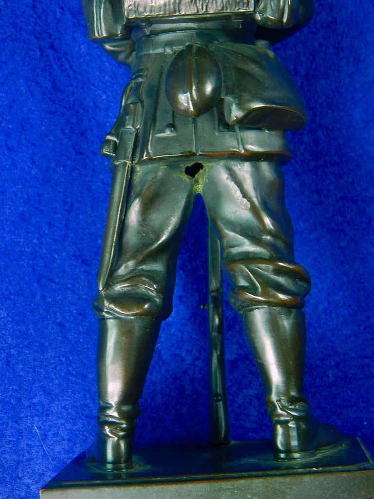 German Germany Antique WW1 Presentation Soldier bronze Figurine Statue ...