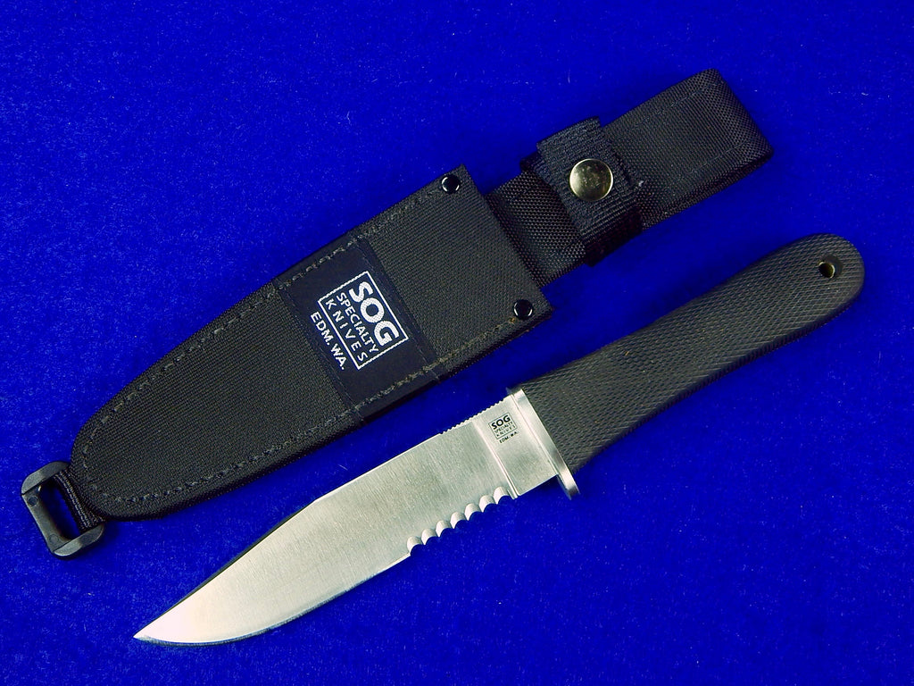 Japan Japanese Made SOG Bowie Fighting Knife with Scabbard – ANTIQUE ...