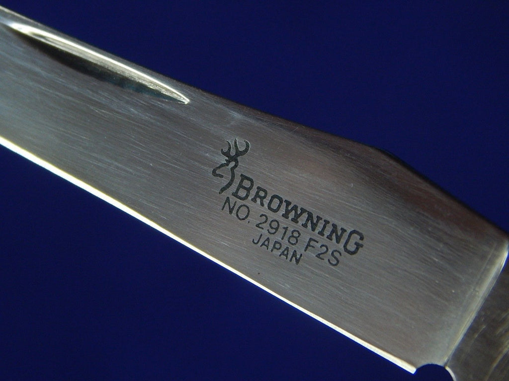 Vintage Japan Japanese Browning Bridger Gift Set Folding Knife Sheath ...