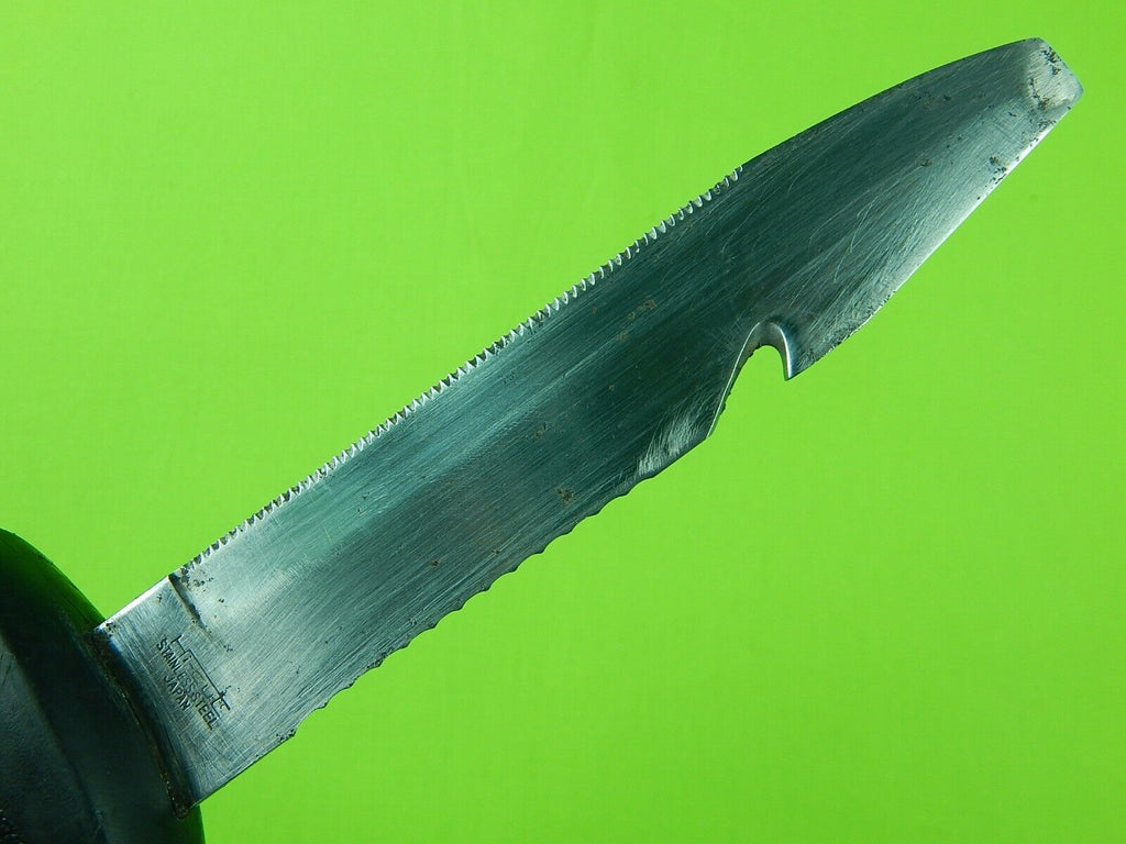 Vintage Japanese Japan Made Hi-Cut New Sun Fish Diving Diver's Knife w ...