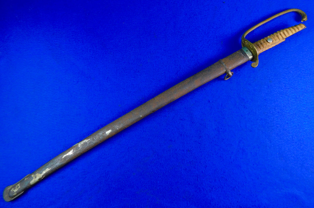 Japanese Japan WW1 WW2 Katana Officer's Sword Antique 17 Century Signe ...