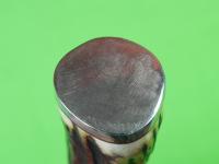 US Custom Hand Made LARRY WITHROW Damascus Stag Fighting Hunting Knife ...