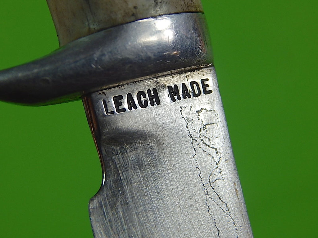 RARE US 1970's Custom Made Handmade by MICHAEL LEACH Hunting Fighting ...